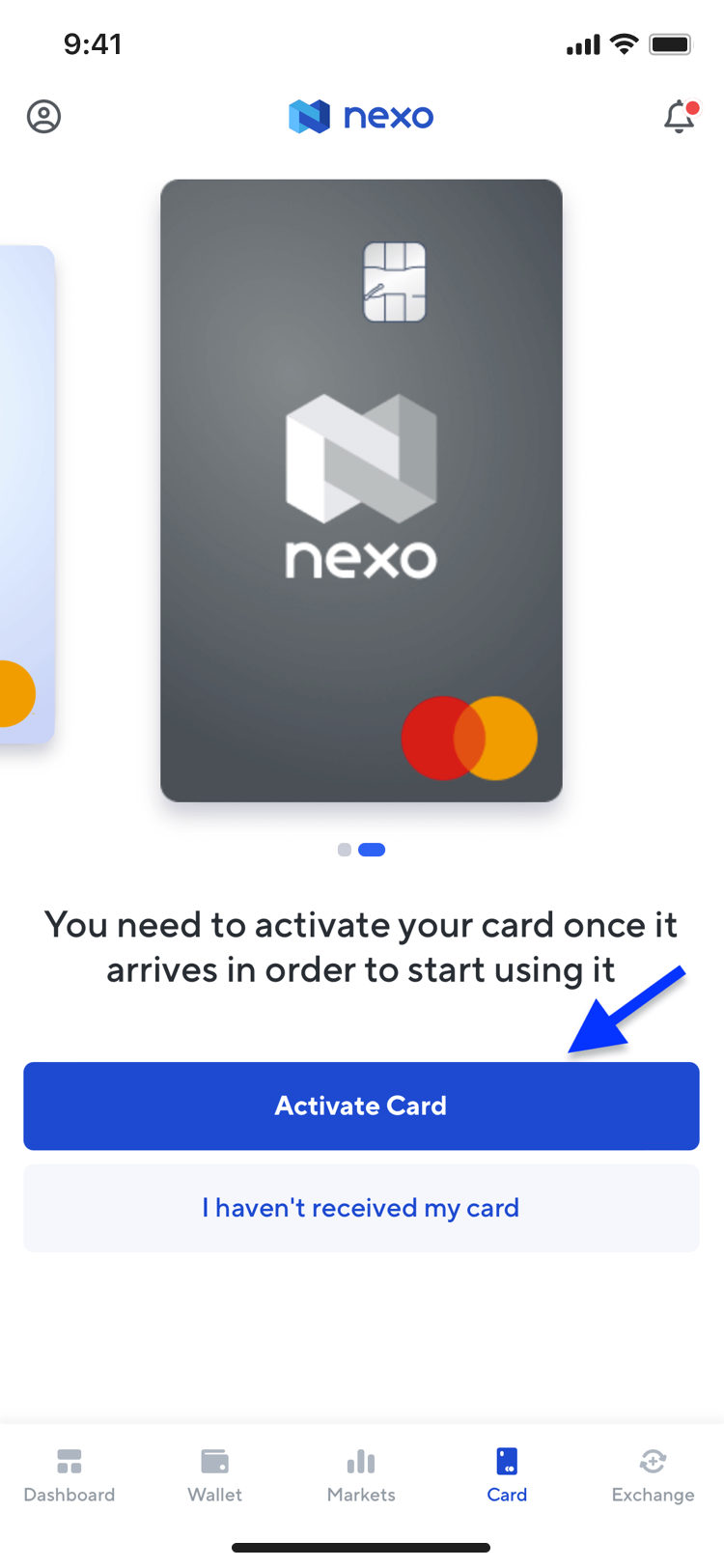 How do I activate the Nexo Card? • Nexo