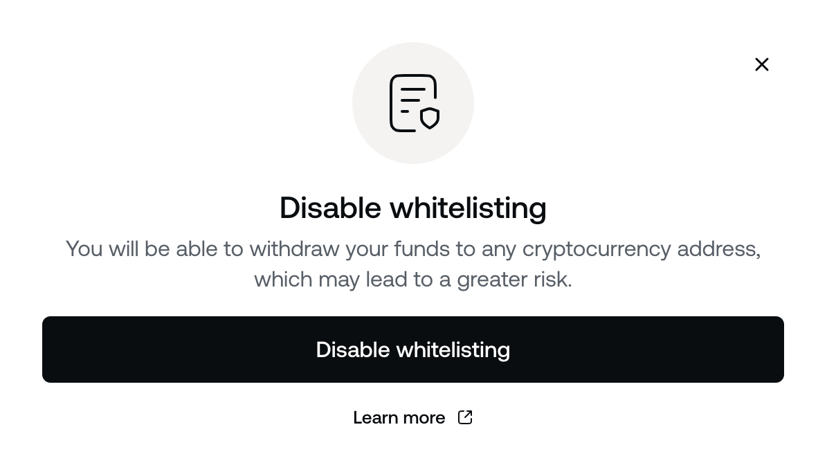 Address Book and Whitelisting еxplained • Nexo