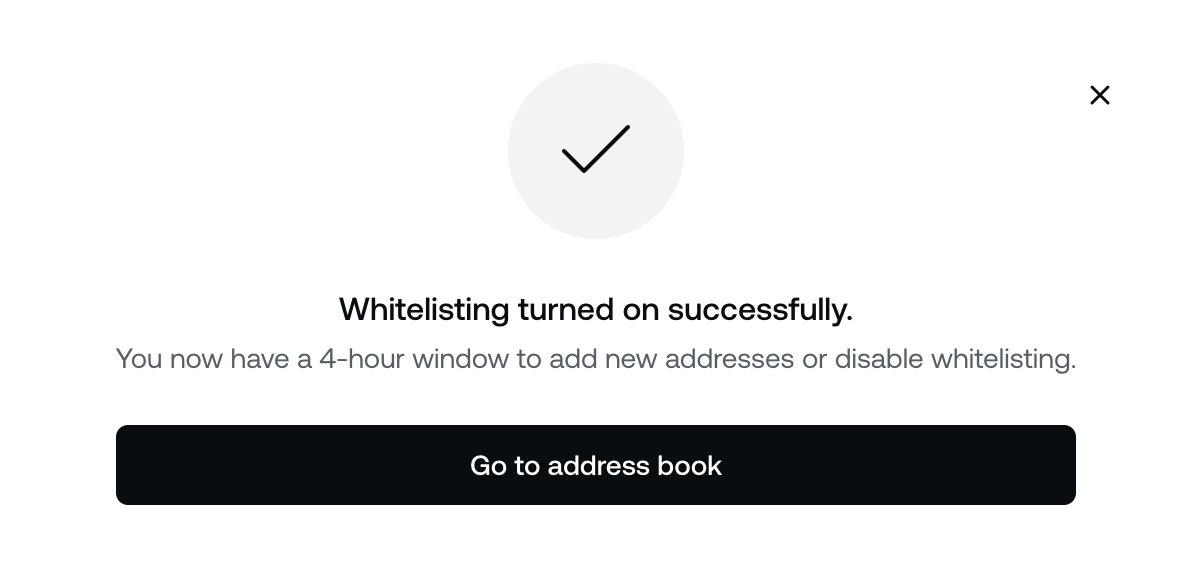 Address Book and Whitelisting еxplained • Nexo