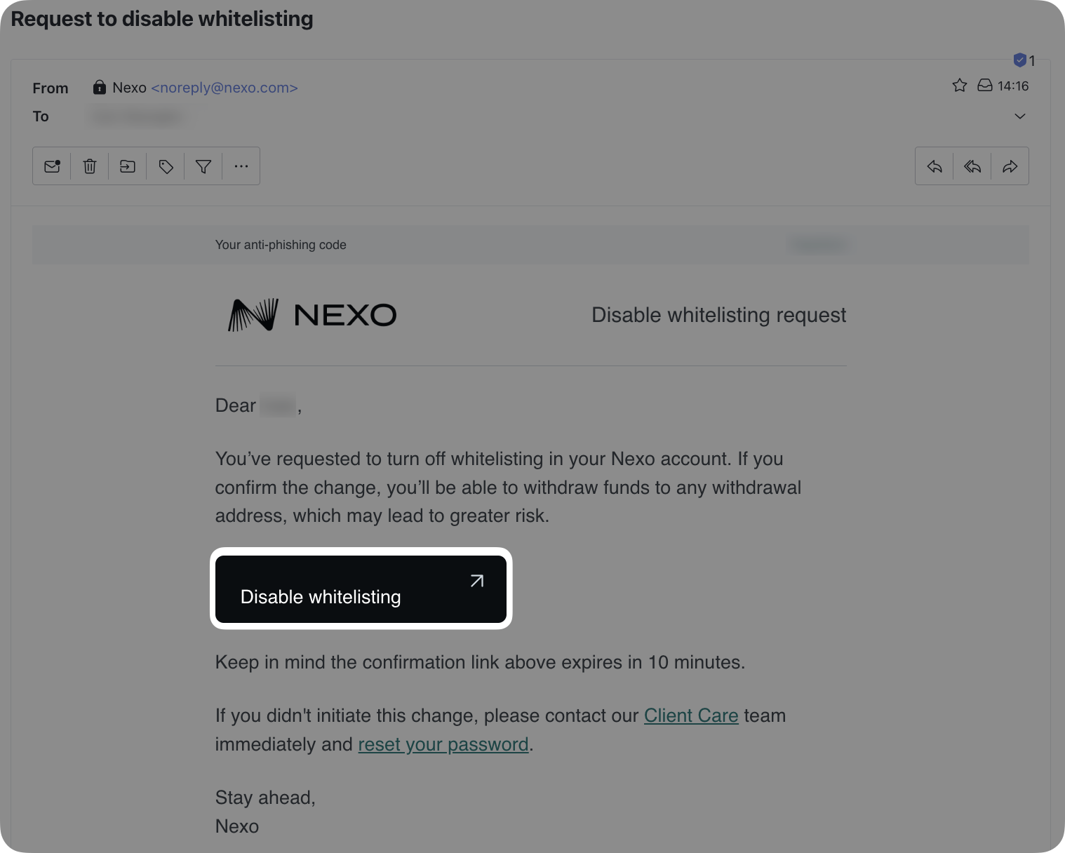 Address Book and Whitelisting еxplained • Nexo