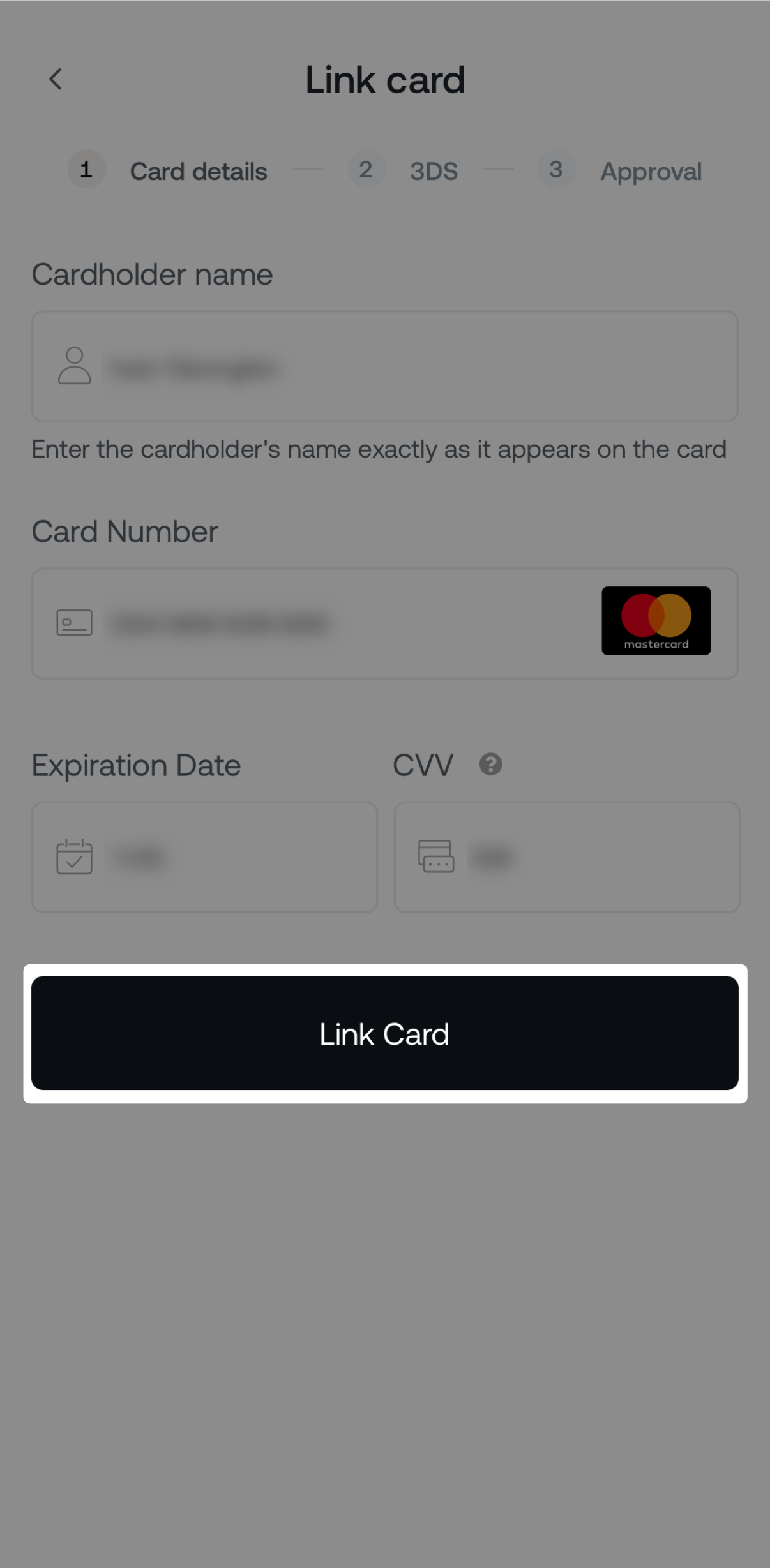 How to link your credit/debit card • Nexo