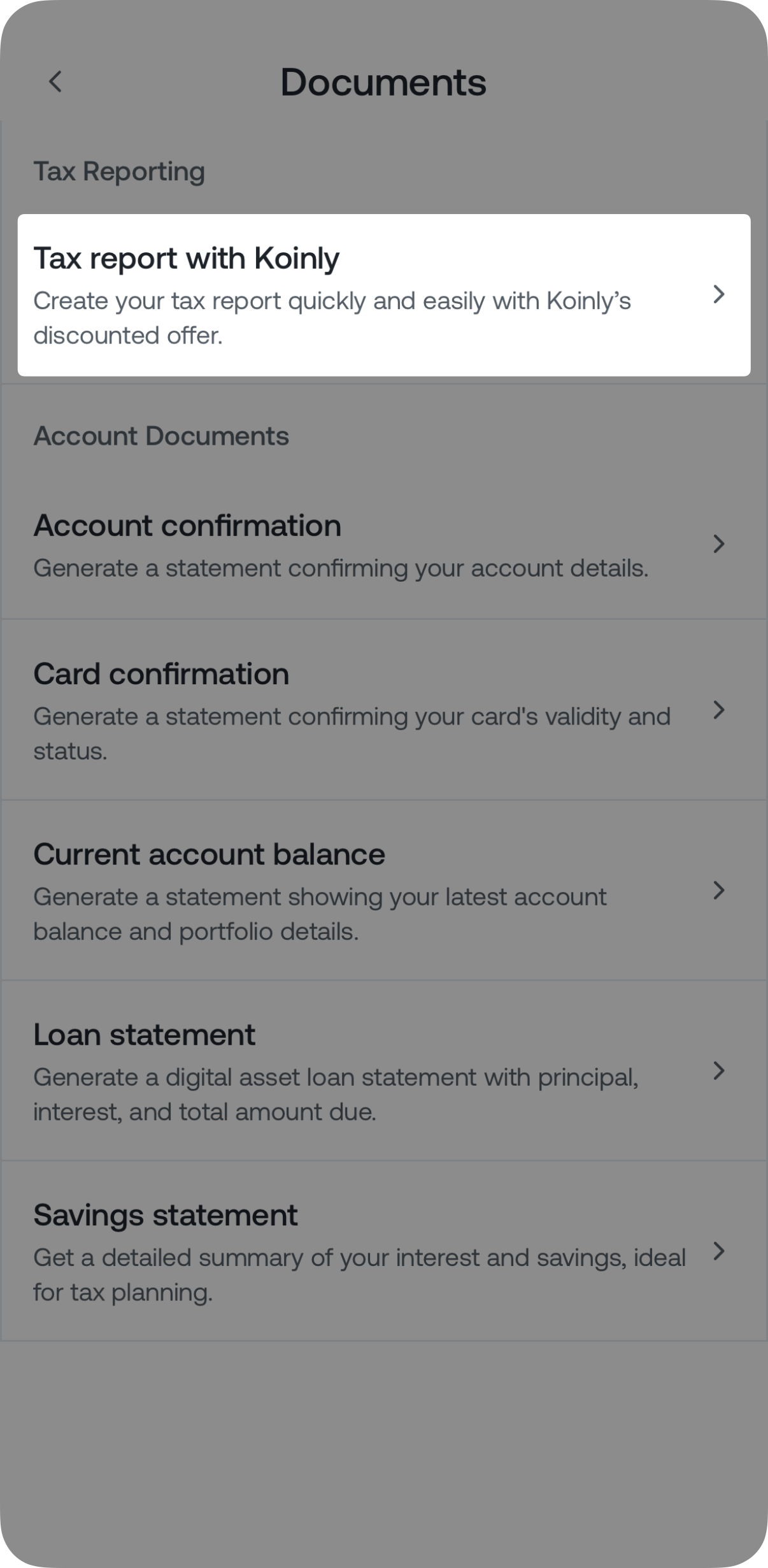 How to download account statements on Nexo and create a tax report via Koinly • Nexo