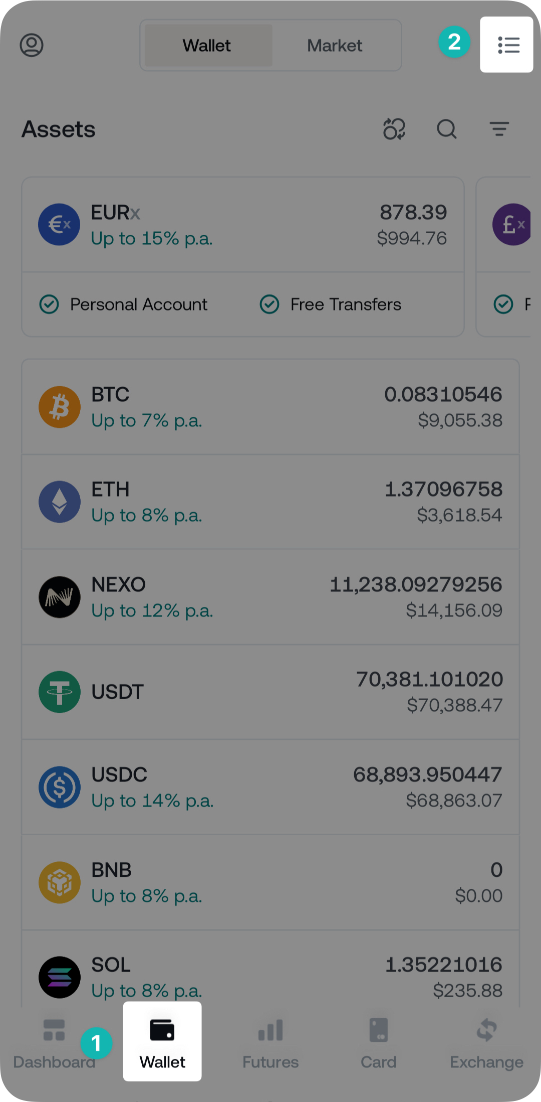 How to navigate the Transactions tab on the Nexo platform • Nexo